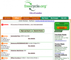 Freecycle.org - BrokeInLondon