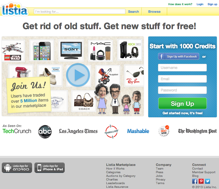 Listia - Broke in London