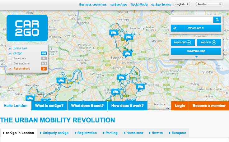 Car2Go London - Broke in London