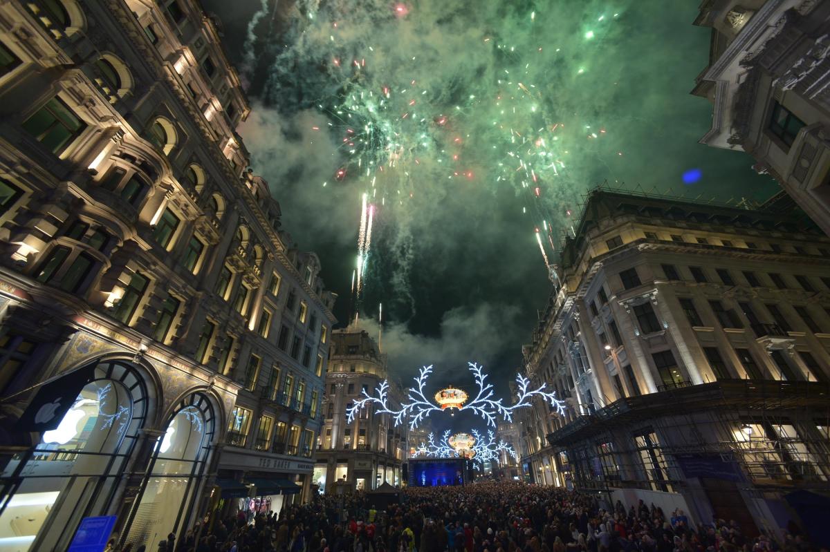 Regent Street Christmas Lights Switch-On - Broke in London